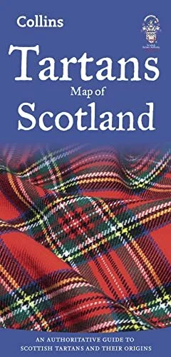 TARTANS MAP OF Scotland (Collins Picto..., Collins Maps £7.49 - PicClick UK