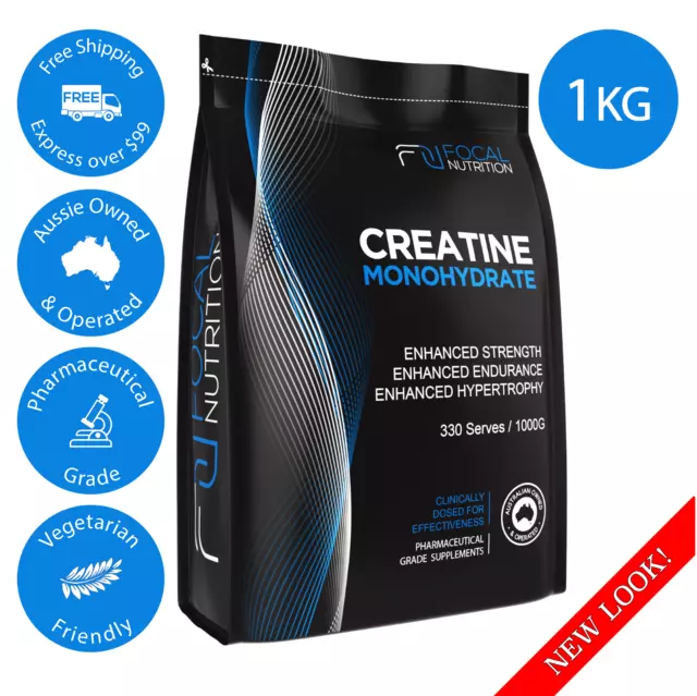 CREATINE MONOHYDRATE PURE 100% MICRONISED Powder HPLC Tested Workout ...