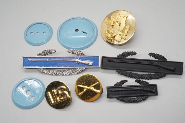 VIETNAM WAR ARMY CIB Combat Infantry Badges, Disc, Hat Badge, Blue ...