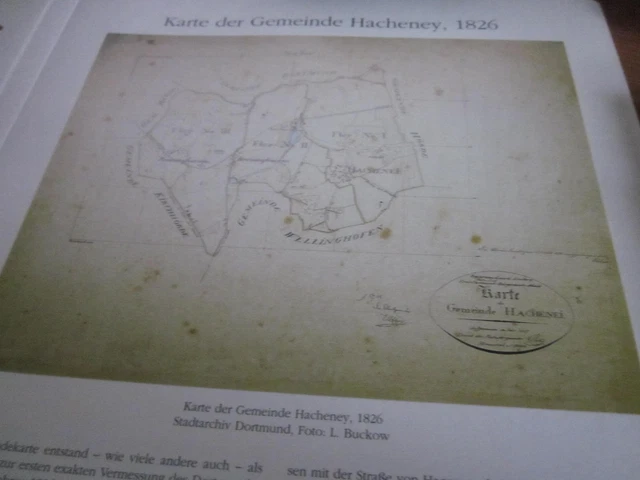DORTMUND ARCHIV 5215 Karte der Gemeinde Hacheney 1826 EUR 6,95 ...
