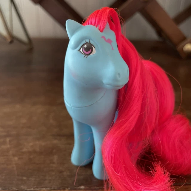 VINTAGE MY LITTLE Pony G1 1987 Flutter Pony Flamingo MLP brezza ...