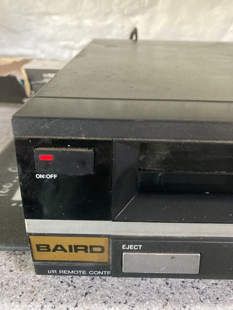 VINTAGE BAIRD VHS Player Video Cassette Recorder Powers On Untested £29 ...