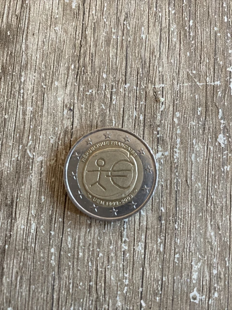 2 EURO COIN with Stick Figure UEM 1999-2009 - Rare Collectible £137.18 ...