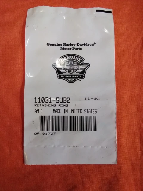 HARLEY DAVIDSON GENUINE Retaining Ring 11031-Sub2 EUR 4,30 - PicClick FR