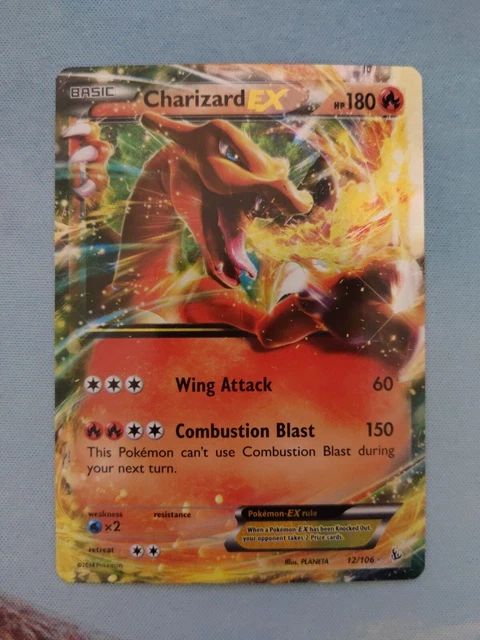 CHARIZARD EX 12/106 Flashfire Ultra selten Pokemon TCG HEAVY PLAY SH2/1 ...