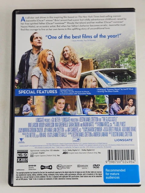 THE GLASS CASTLE DVD - Region 4 - VGC £8.87 - PicClick UK
