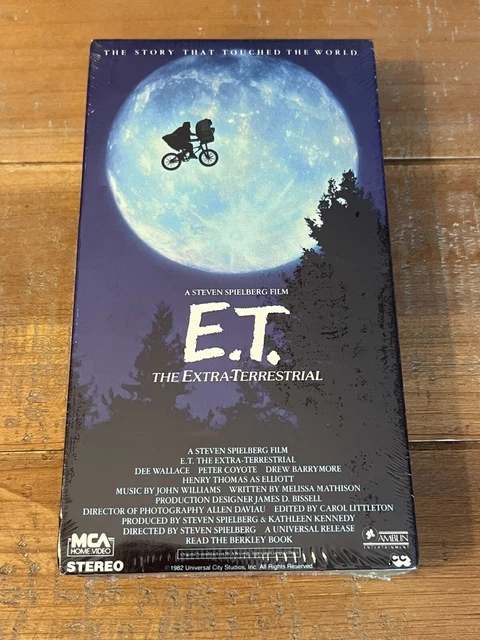 1988 ET THE Extra Terrestrial VHS Tape Movie Green Flap FACTORY SEALED ...