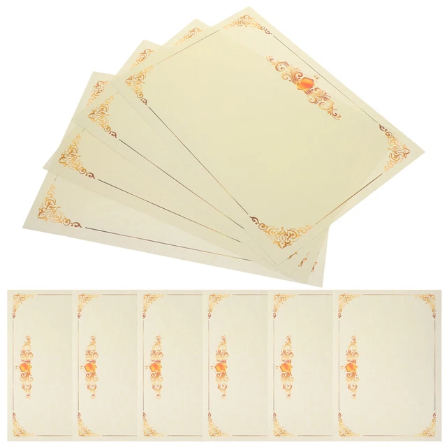 100 SHEETS OF Certificate Paper Diploma Certificate Paper Printable ...
