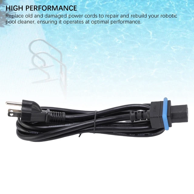 POOL CLEANER POWER Cord Rubber Black Digital Power Supply Cable ...