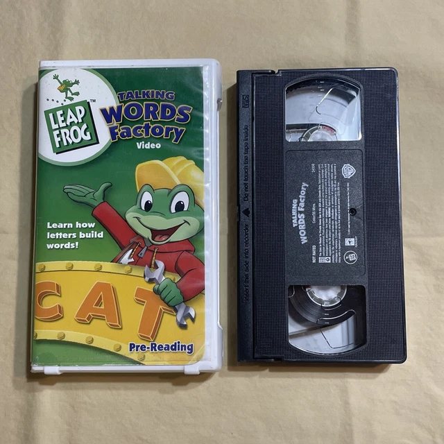 LEAP FROG TALKING Words Factory Video VHS Tape Children ages 3-6 Pre ...