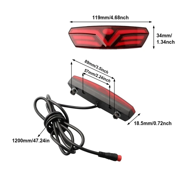 VTT V??LO DE route v??lo v??lo DEL feux arri??re feux d'avertissement d'??quitat EUR 24,86 ...