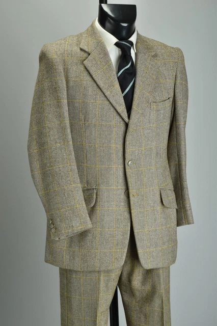 1970S TWEED SUIT. Cavalryman's Bespoke Tailored. Ref WHS £178.00 - PicClick UK