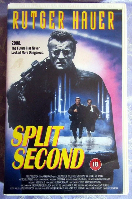 SPLIT SECOND, VHS Pal Big Box Eiv Ex Rental, Rutger Hauer, Neil Duncan ...