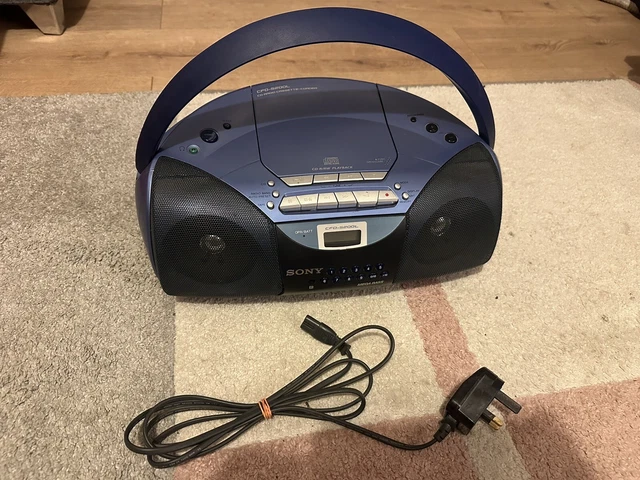 SONY CFD-5200L PORTABLE Stereo Boombox CD Cassette Recorder AM/FM Radio ...