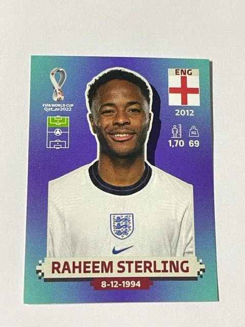 PANINI FIFA WM 2022 World Cup Qatar Sticker England ENG20 Raheem Sterling EUR 1,00 - PicClick DE