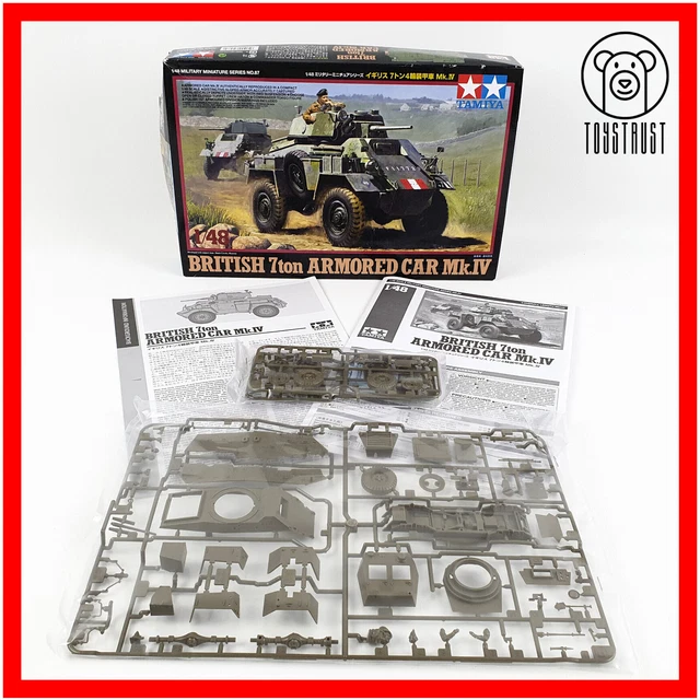 TAMIYA 32587 BRITISH 7ton Armored Car Mk.IV Military Model Kit Scale 1: ...