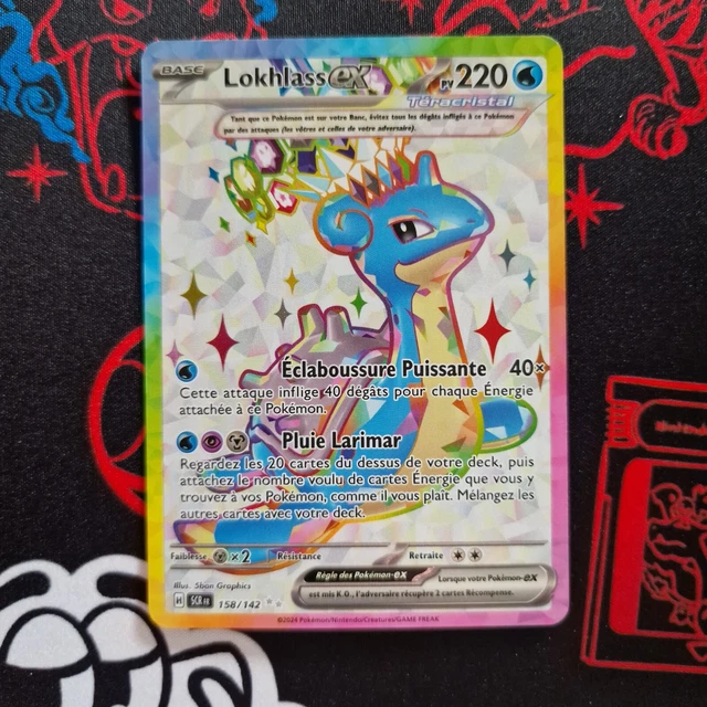 CARTE POKÉMON - Lokhlass EX 158/142 - Couronne Stellaire - EV07 - SCR ...