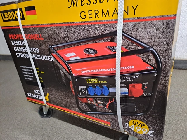 GENERATOR ,STROMERZEUGER Professionell Messermann LB8000 EUR 444,00 ...