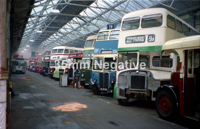 BLACKPOOL TRANSPORT LEYLAND PD3 BUS 529 BRADFORD AEC RT 35mm NEGATIVE ...