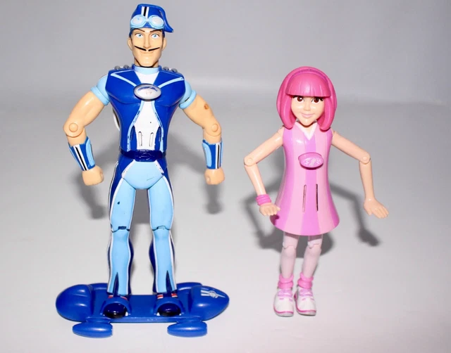 LAZYTOWN SPORTACUS & Stephanie Talking Articulated Figures Mattel 2004 ...