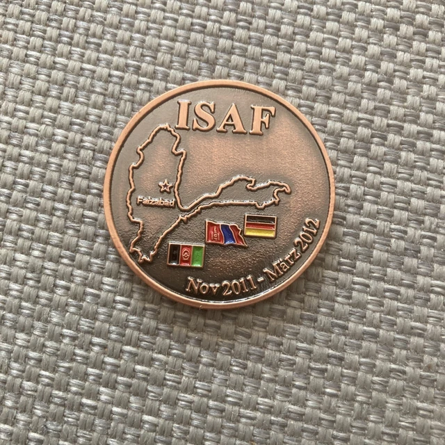 ORDEN EINSATZ COIN der Bundeswehr ISAF sehr selten Afghanistan EUR 24 ...
