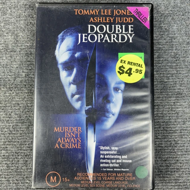 DOUBLE JEOPARDY VHS Big Box Ex-Rental Video Crime Drama Thriller Tommy Lee Jones $21.16 ...
