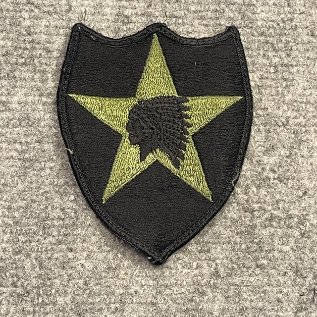 GENUINE US ARMY Surplus 2nd Infantry Indian Star Embroidered Shield ...