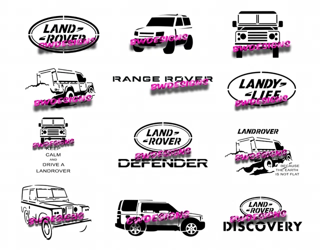 LAND ROVER RANGE Rover Defender 4x4 Car Fake Tattoo Craft Decoration ...