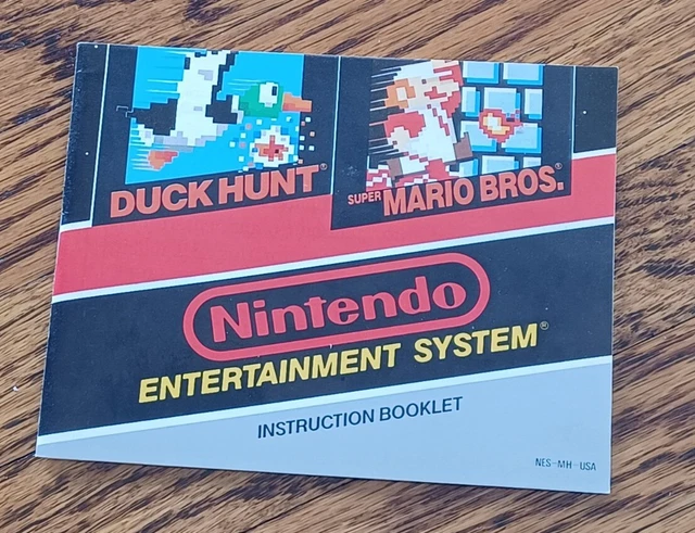 NINTENDO NES-MH-USA* INSTRUCTION Booklet/Manual Only Super MARIO BROS ...
