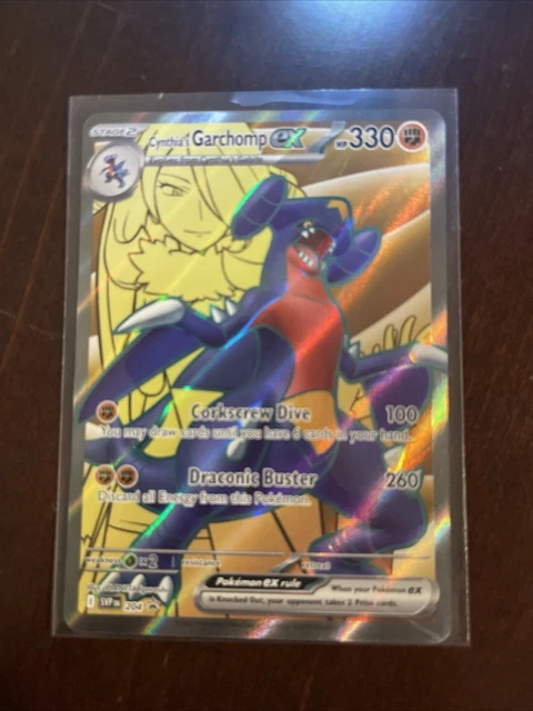 2025 POKEMON DESTINED Rivals CYNTHIA'S GARCHOMP EX 204 Black Star Promo ...