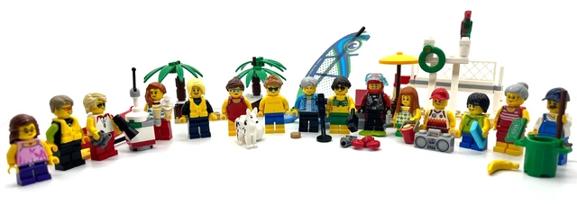 FUN AT THE Beach - People Pack Lego City 60153 with instructions $45.00 ...