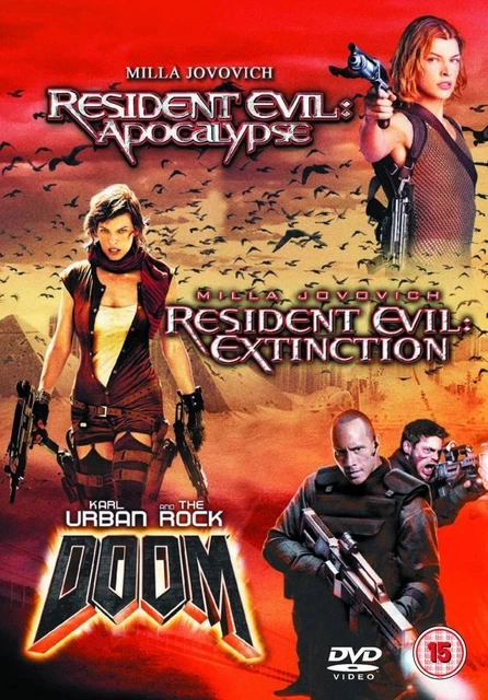 RESIDENT EVIL 2 - Apocalypse/Resident Evil - Extinction/Doom (Steelbook ...