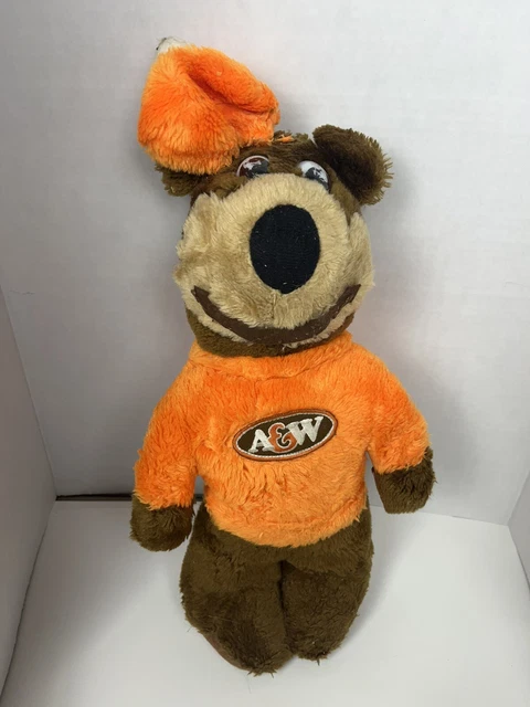 RARE VINTAGE A&W plush bear "Rooty" Barton of Canada Ltd 1968 $18.19 ...