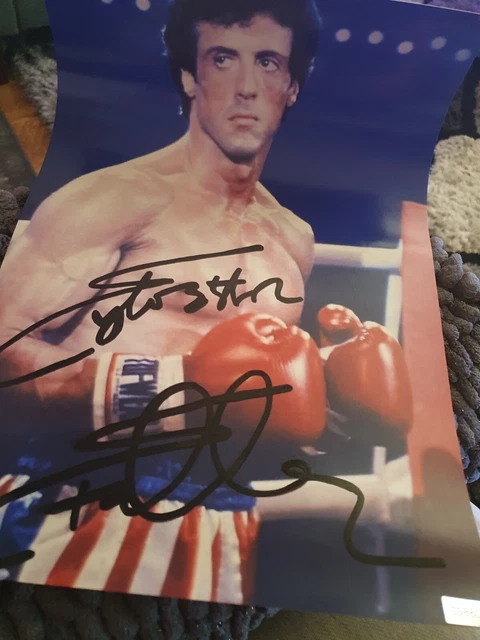 SYLVESTER STALLONE SIGNED 15x10 With C.o.a £45.00 - PicClick UK