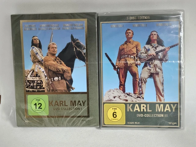 KARL MAY DVD CollectionTeil 1+3 OVP Neu Indianer Western Cowboy Filme ...
