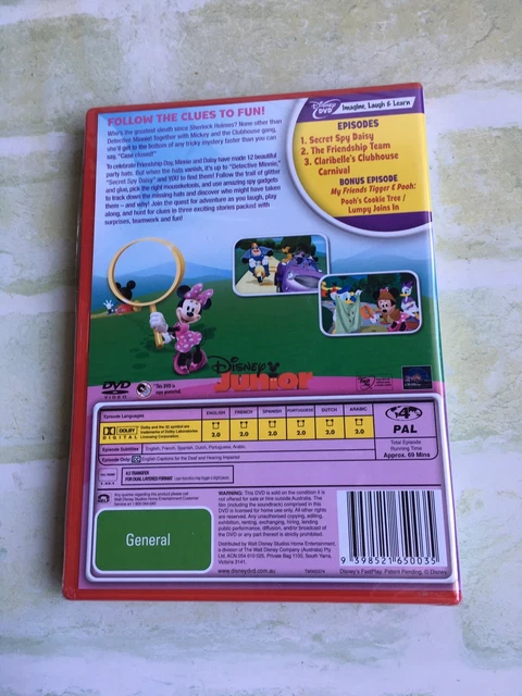 DETECTIVE MINNIE - Mickey Mouse - CLUBHOUSE - REGION 4 PAL DVD - NEW ...