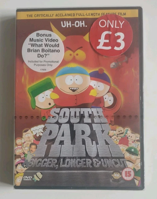SOUTH PARK: BIGGER Longer Uncut DVD Isaac Hayes Jesse Brant Howell *New ...