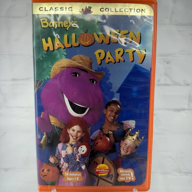 BARNEY - BARNEYS Halloween Party VHS 1998 Clamshell Classic Collection ...