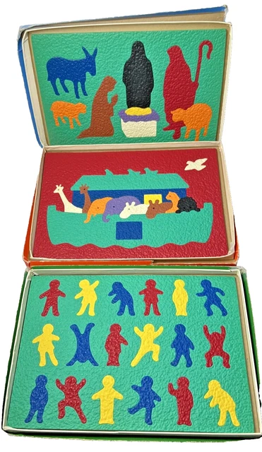 VINTAGE LAURI CREPE Foam Puzzles Set of 3: Kids, Nativity & Noah's Ark ...
