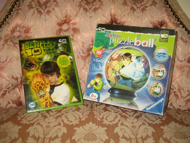 BEN 10 JUNIOR Puzzleball 3D (Used) PLUS BEN 10 "Race Against Time" DVD ...