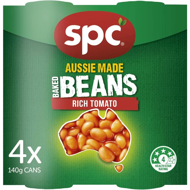 SPC BAKED BEANS Rich Tomato Sauce Can 140g X 4 Cans $9.47 - PicClick