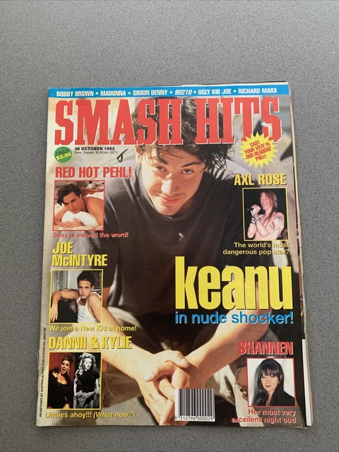 SMASH HITS MAG 1992 - Kylie Minogue, Danni Minogue, Keanu Reeves, Madonna £15.65 - PicClick UK
