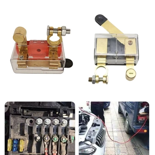 BATTERY DISCONNECT SWITCH 12/24V 250A Top Post Negative Terminals Power ...