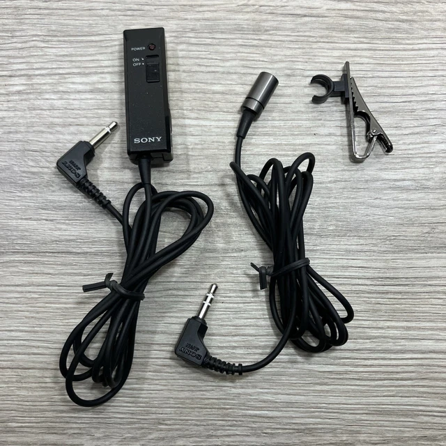 SONY ECM-144 MICROPHONE à Condensateur Electret Condenser Micro Cravate ...