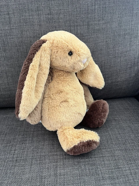 JELLYCAT BASHFUL PATCHWORK Brown Bunny £47.52 - PicClick UK