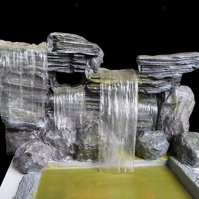REALISTIC WATERFALL MODEL Water Texture Garden Artificial Water Effect ...