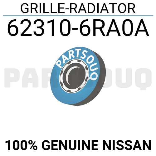 623106RA0A GENUINE NISSAN GRILLE-RADIATOR 62310-6RA0A EUR 226,55 ...