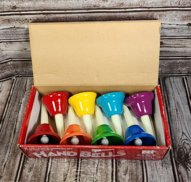 KIDS PLAY HANDBELL Set of 8 Note Handbells Multicolor Rhythm Band ...