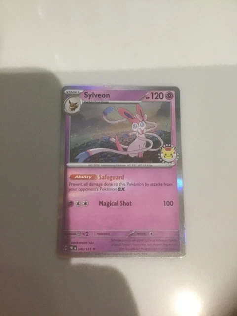 POKEMON CARD SYLVEON 040/131 Pokémon Day 2025 Exclusive Holo Rare Near ...