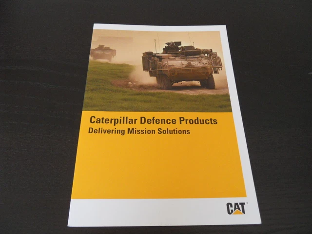 CATERPILLAR DEFENSE PRODUCTS brochure catalogue édition 2011 militaire ...